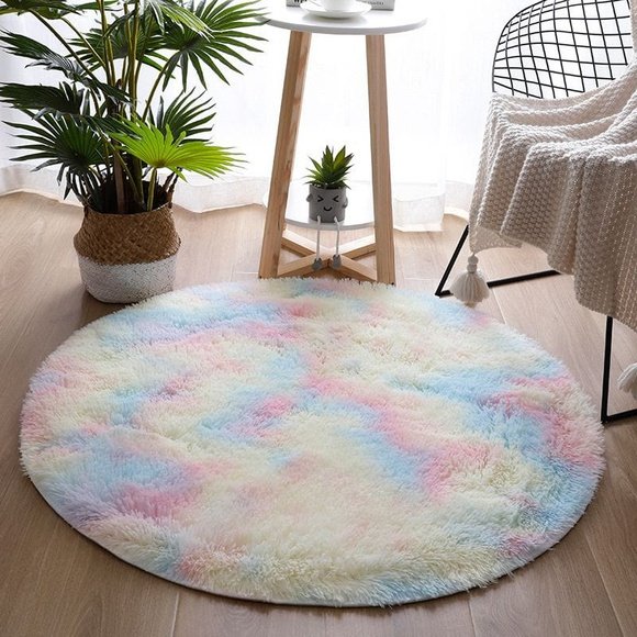 Tapis Rond Multicolore – Atmorus
