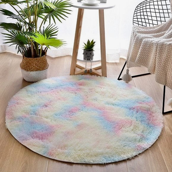 Tapis Rond Multicolore – Atmorus