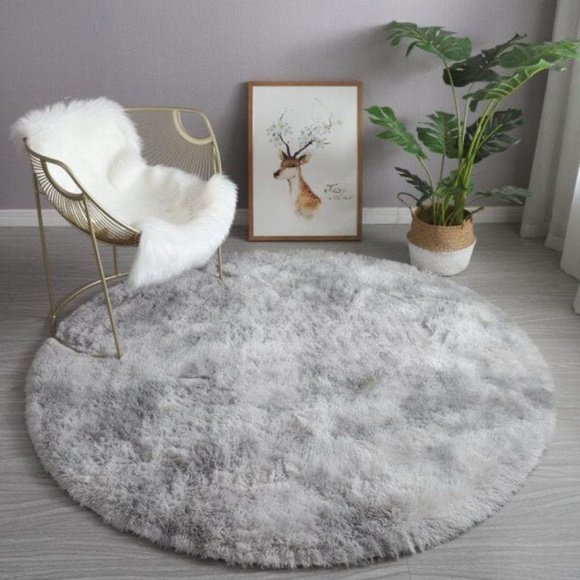 Tapis Rond Shaggy – Atmorus