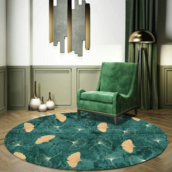 Tapis Rond Vert – Atmorus